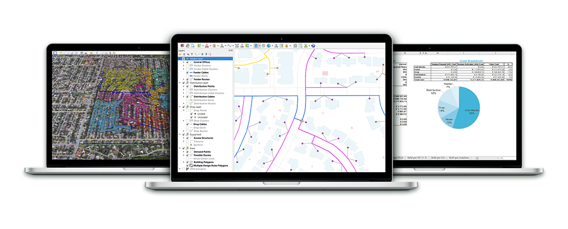 Automated fiber network planning and design software | IQGeo