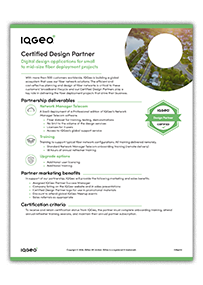 Certified fiber design partnerships | IQGeo